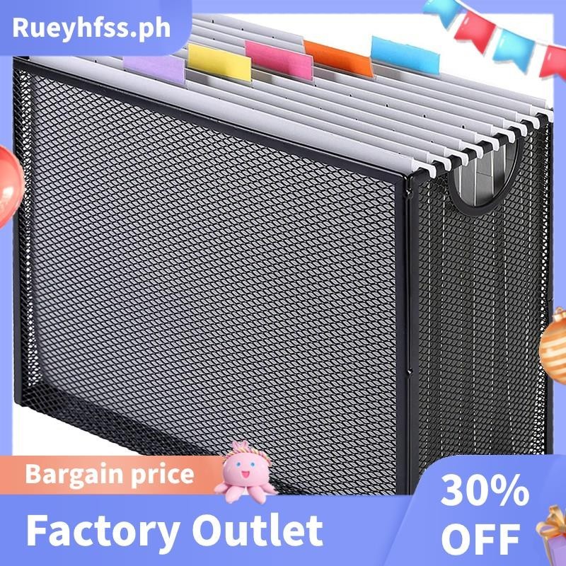 Excellent Hanging File Organizer Filing Box,Metal Mesh File Crate Desk ...