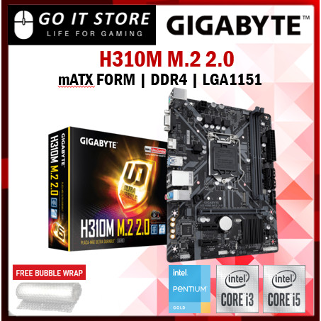 Gigabyte H310M M.2 2.0 LGA1151 mATX Intel Motherboard | Shopee Philippines