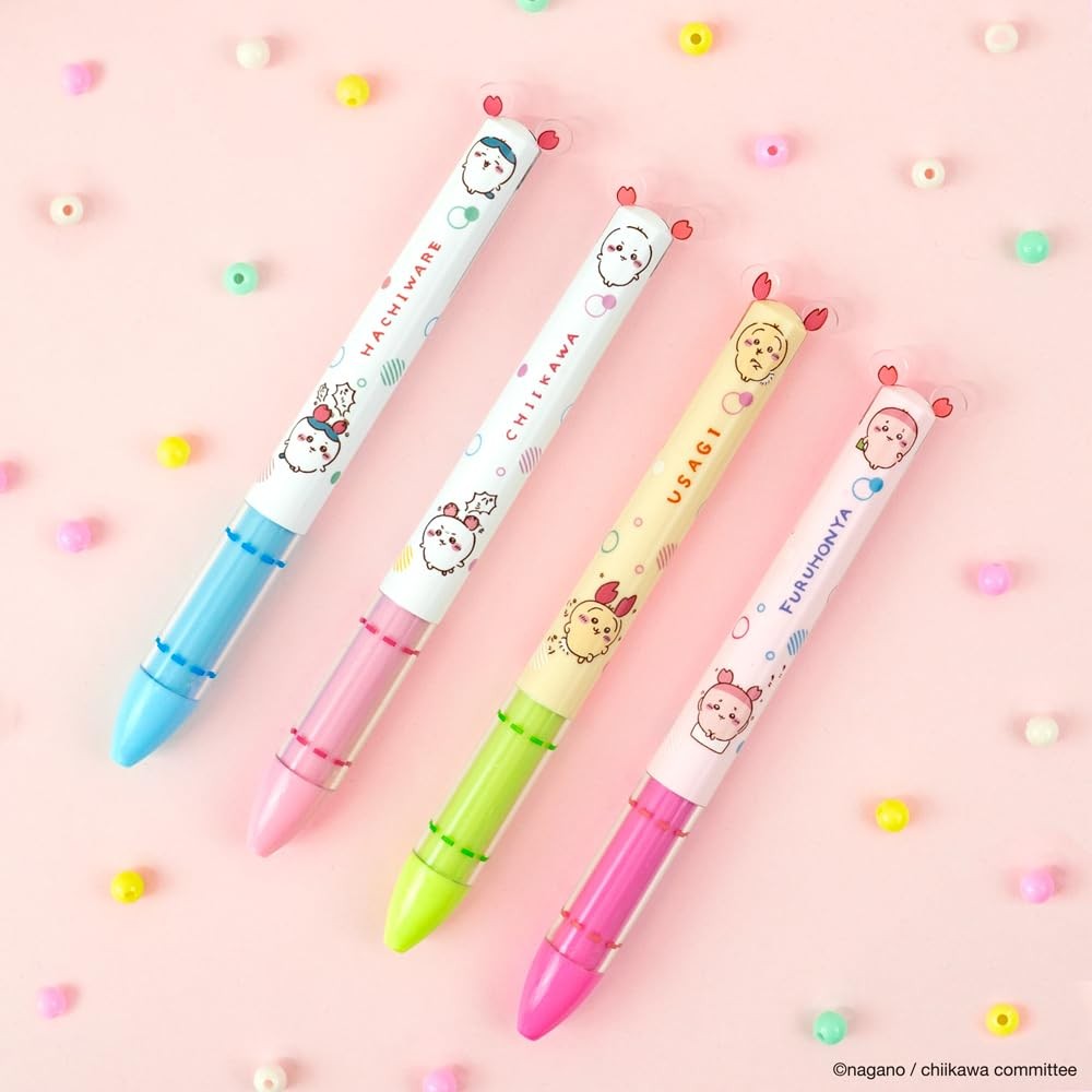 Chiikawa mimi pen Crab Chiikawa Hachiware Usagi Kurimanju Shisa Momonga ...
