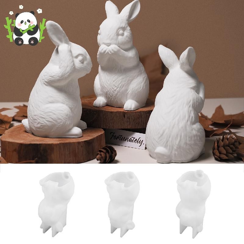 DIY Crystal Glue, Cement Plaster Rabbit Candle Mold, Aromatherapy ...