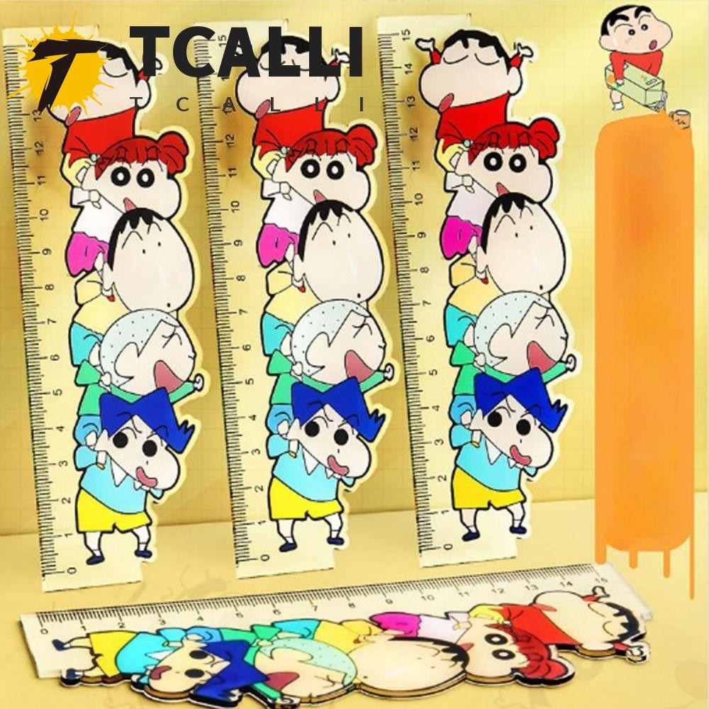 TCALLI 15CM Straight Rulers, Cute Cartoon Crayon Shin-chan Ruler, Anime ...