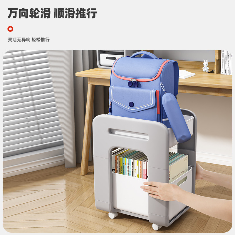 Direct Sale Backpack Storage Rack Movable Bookshelf Office Under Desk ...