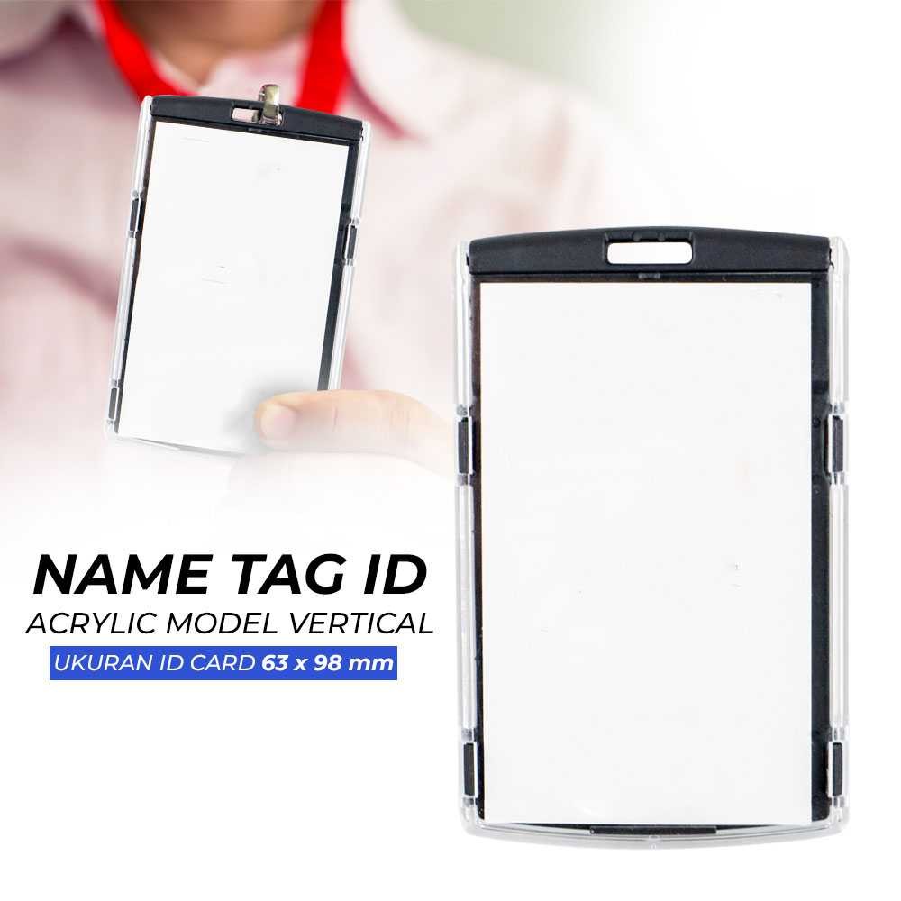 Vertical Model Acrylic ID Name Tag | Shopee Philippines