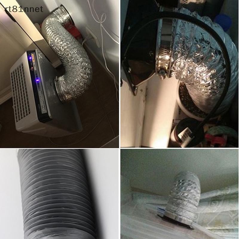 COD RT 100-150mm Long Flange Duct Fan Hose Connector Air Ventilation ...