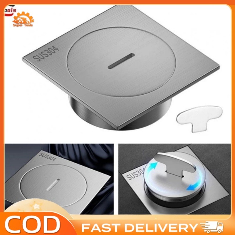 5*5 Inch Floor Clean Out SUS-304 Stainless steel Heavy Duty COD ...