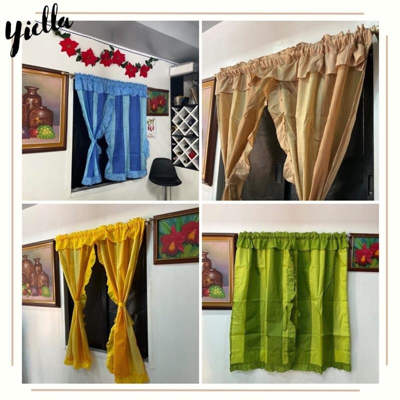 Yiella’s Split Type Window Curtain Woodstock Woods design Biyak style ...