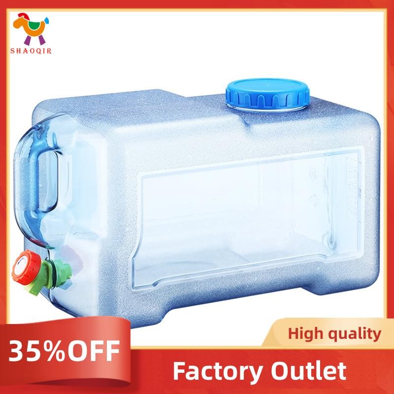 Capacity Outdoor Water Bucket Portable Water Tank Container with Faucet ...
