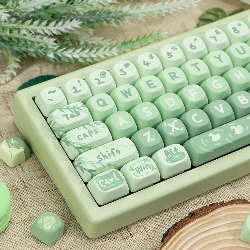 【Local Delivery】Spring Outing Keycap MOA Profile Thai English Matcha ...