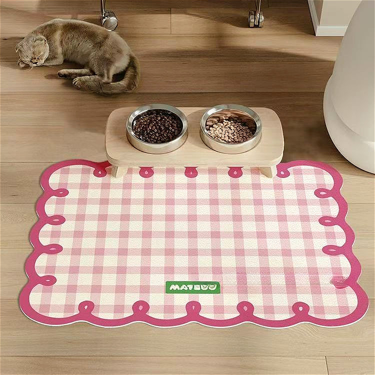 Floor Mats for Anti-slip Pets Cats and Dogs, Placemats for Pet Bowls ...