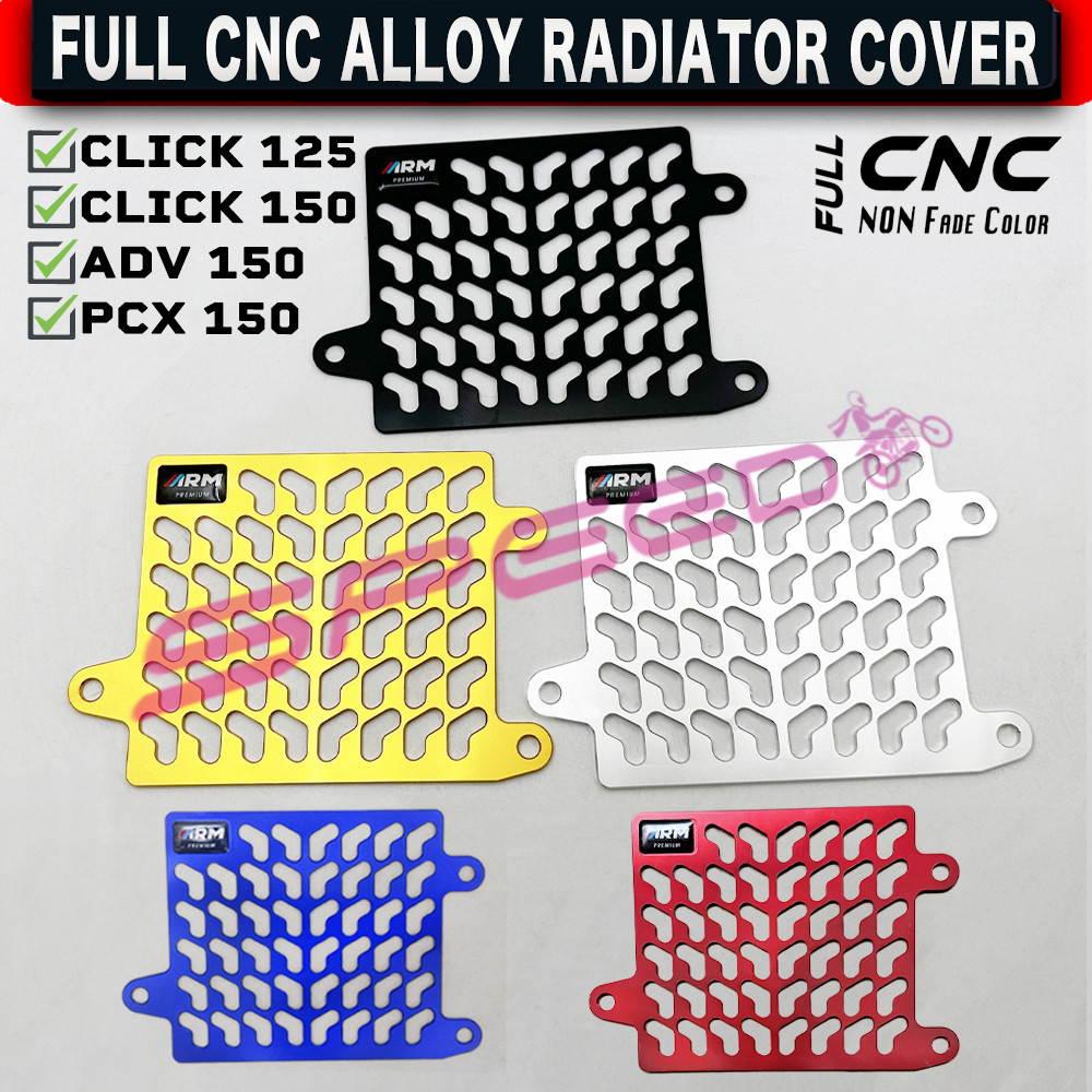 Full CNC Alloy Radiator Cover Click 125&150 /ADV 150/PCX 150/ AIR BLADE ...
