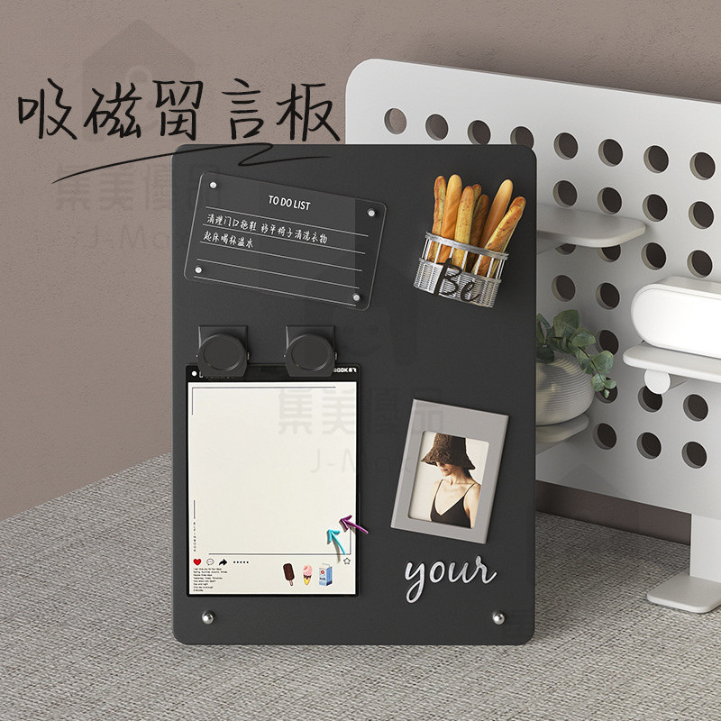 Magnetic Message Board Desktop Whiteboard Blackboard Metal Memo Board ...