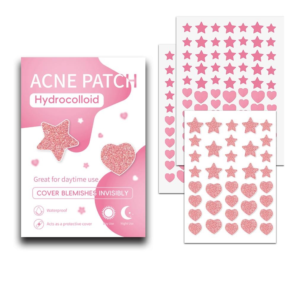 Pimple Patch Star Shape Acne Patches Pink Mixed Boxed Pimple Sticker ...