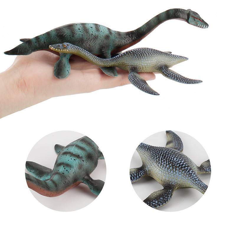 Simulation Jurassic Dinosaur Model Static Solid Mosasaurus Snake-Necked ...