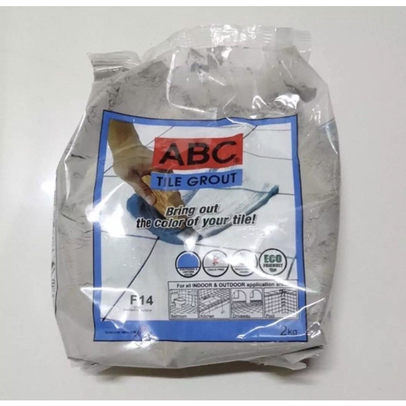 ABC ORIGINAL TILE GROUT 2KG ON EACH VARIETY OF COLORS | Shopee Philippines