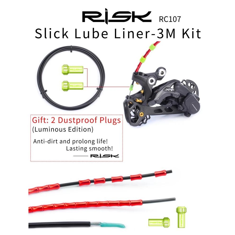 RISK 3 Meters Bicycle Inner Slick Lube Catheter for Brake Shift ...