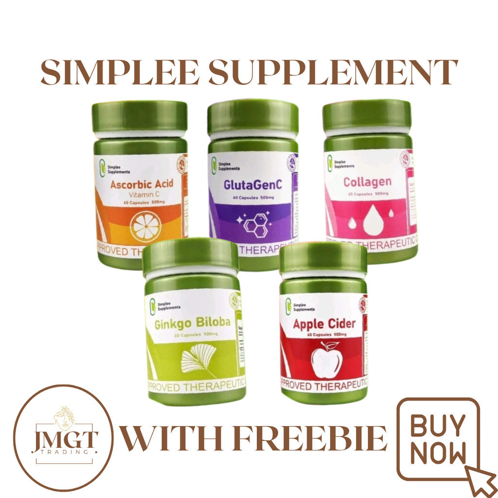 Simplee Supplements Ascorbic Acid | Glutagen C 60 capsule | Shopee ...