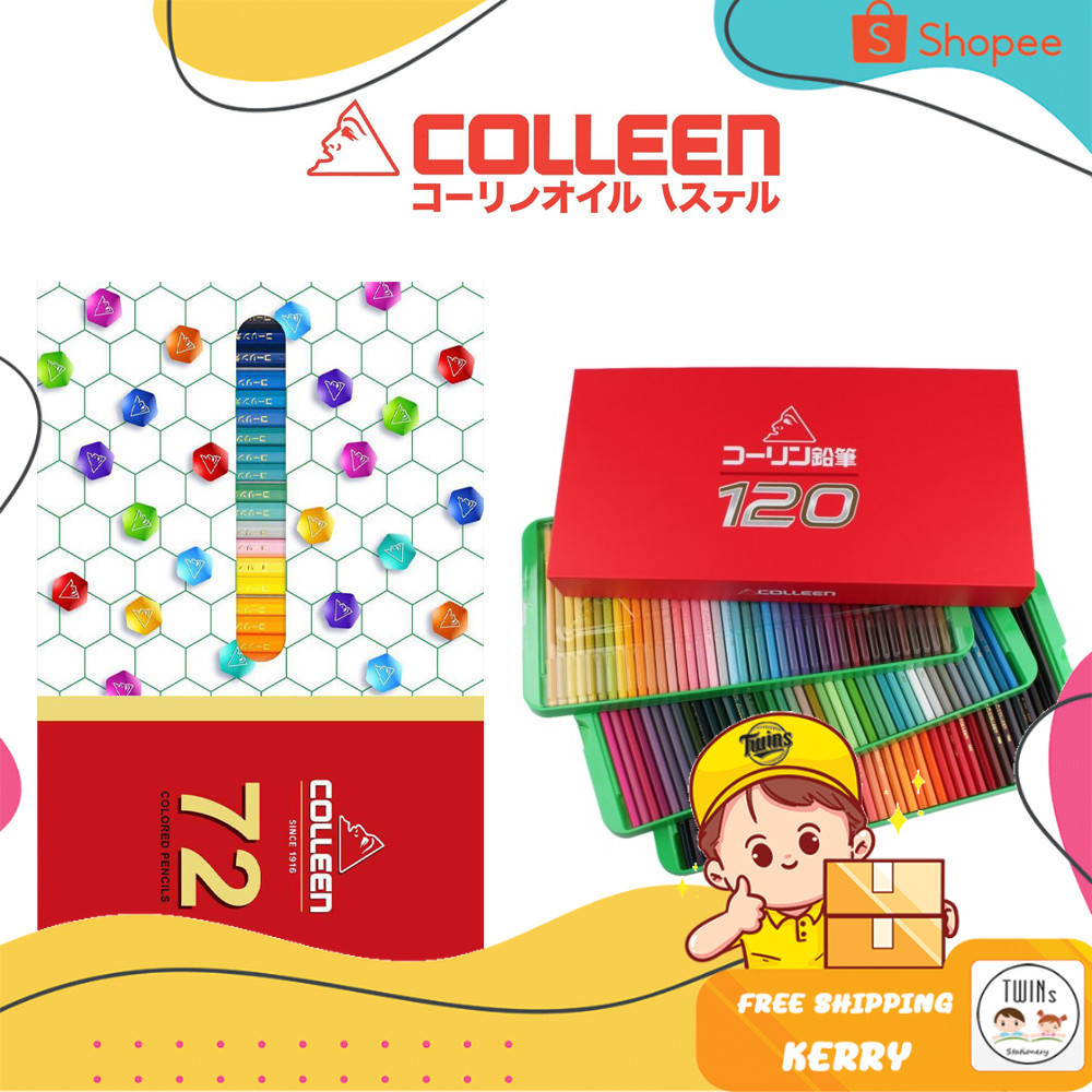 Colleen Wood Color 1 Head Pencil Wooden 72/120 Colors | Shopee Philippines