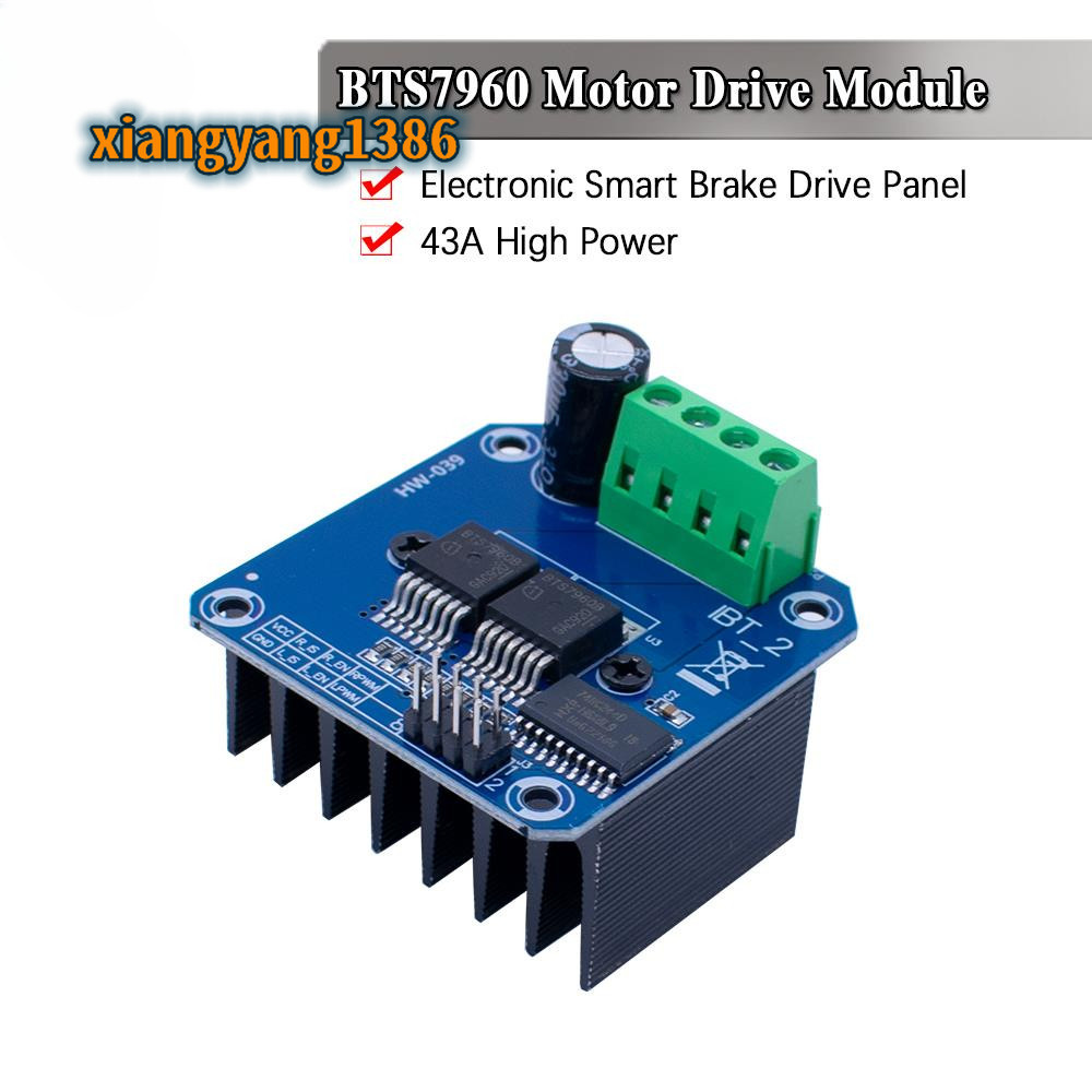 BTS7960 High power intelligent vehicle motor drive module 43A current ...
