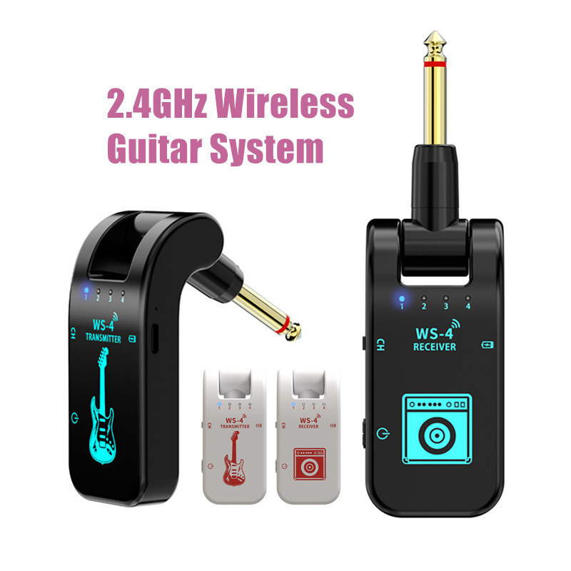 2.4GHz Electric Guitar Wireless System Rechargeable 8 Channels Audio ...