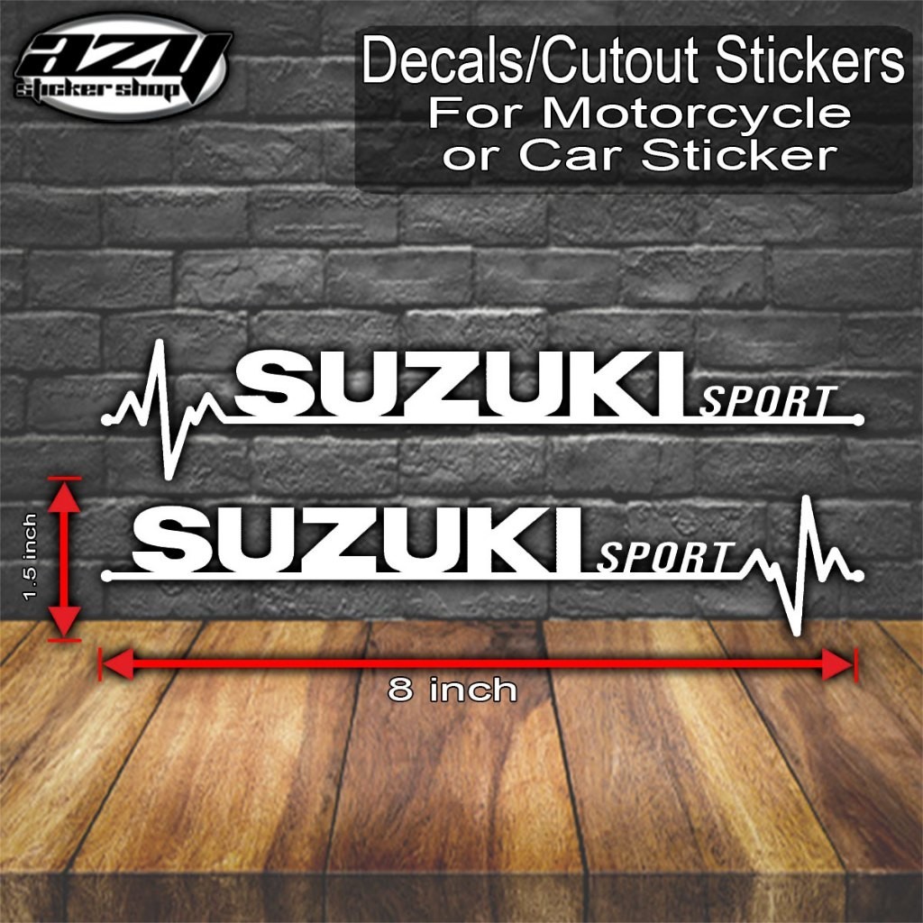 SUZUKI sport Creative Life Line Stickers Decals/Cutout Stickers ...