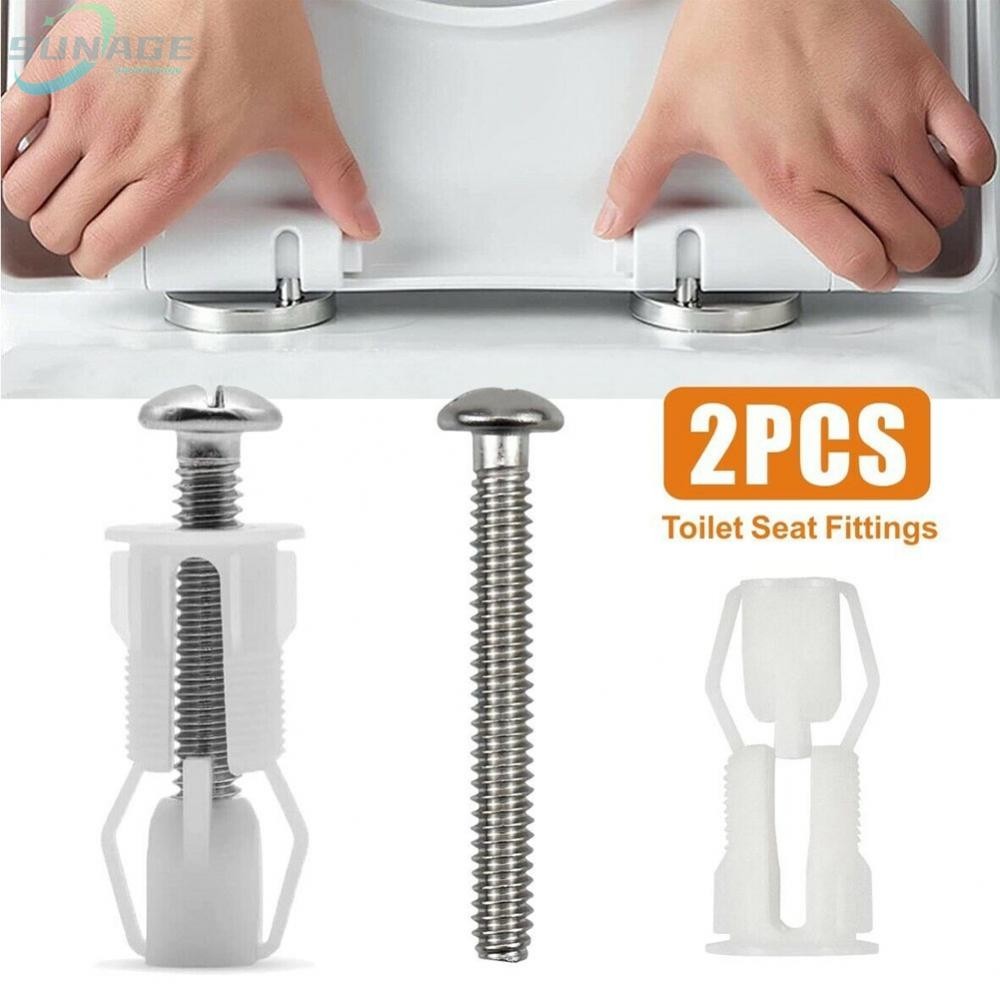 Premium Stainless Steel Toilet Lid Bolt Set with Plastic Expansion ...