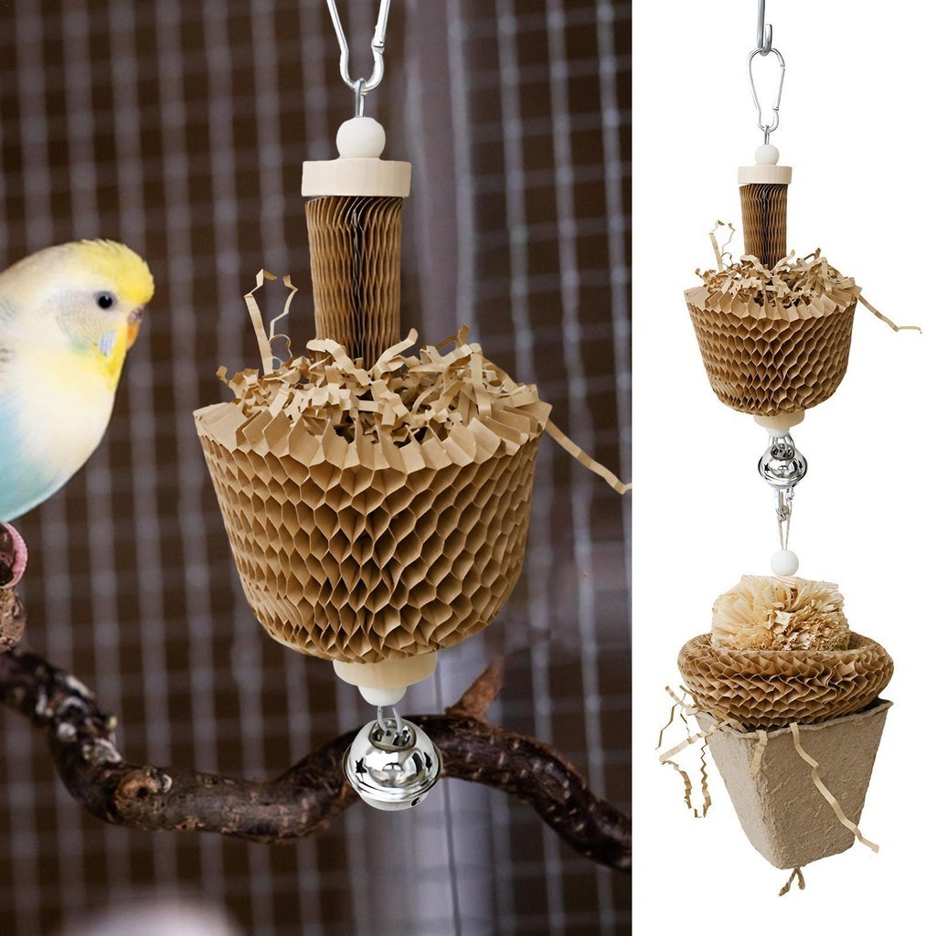 Parrot Chew Toys Bird Paper Shredding Toys Cute Multipurpose Bird Toys ...