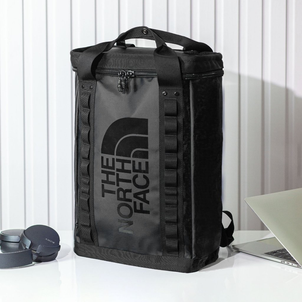 The North Face TNF FuseBox Explore Waterproof Travel Backpack Rectangular Stand Form Backpack ...