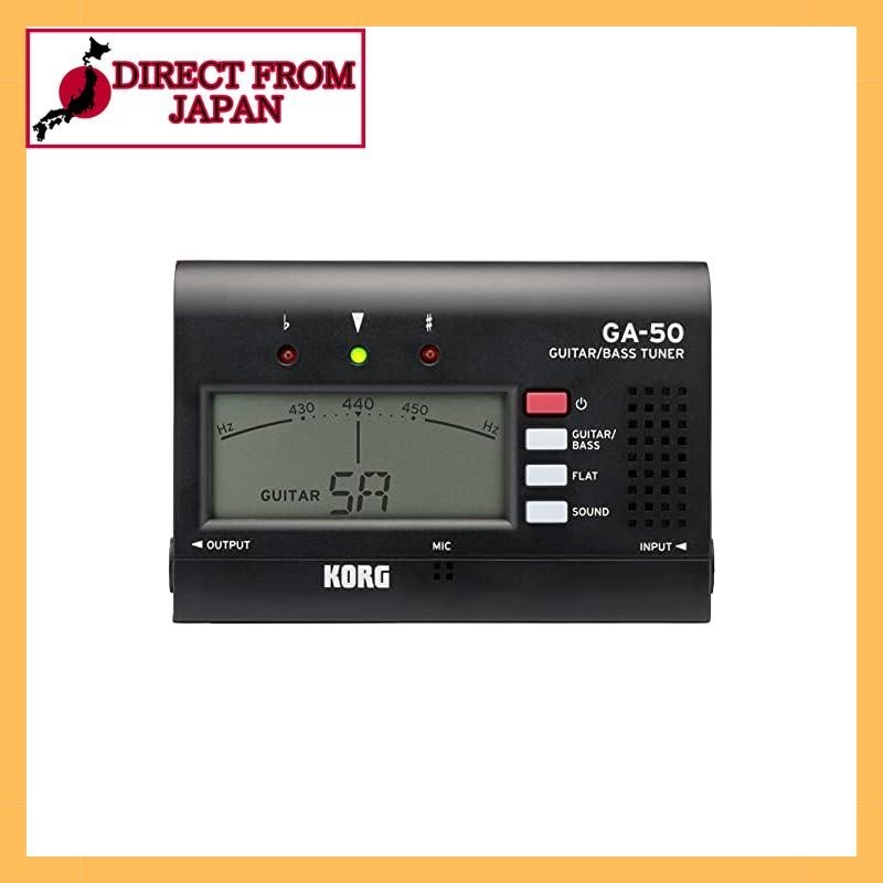 KORG Guitar/Bass Tuner GA-50, ideal for personal practice, with output ...