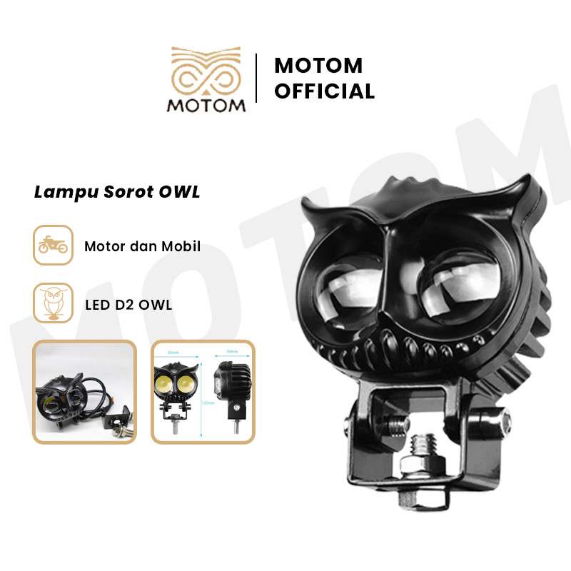 OWL SPOTLIGHT 2 LED 12 VOLT DC YELLOW-WHITE LIGHT / MOTORCYCLE SHOOTING ...