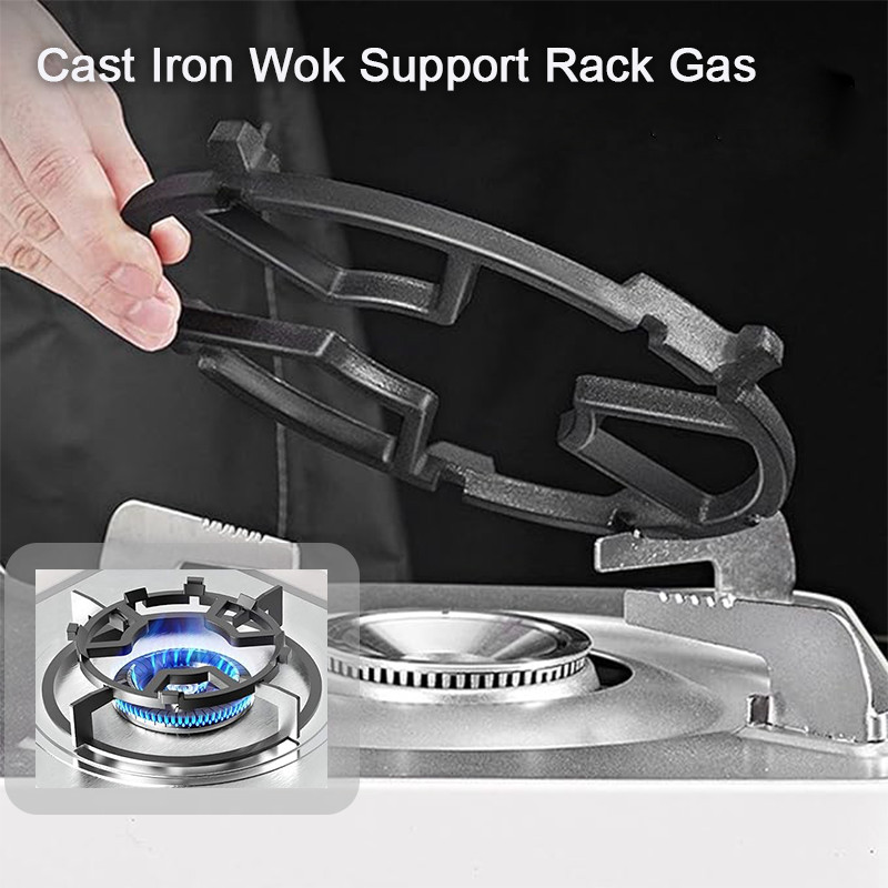 Cast Iron Wok Support Rack Gas non-slip stove rack Burner Gas Stove ...