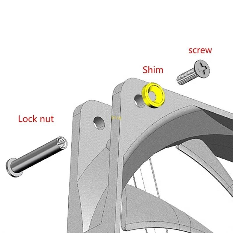 BT 4pc Metal Screws for 25mm Thickness Computer Fan Flat Head Mount ...