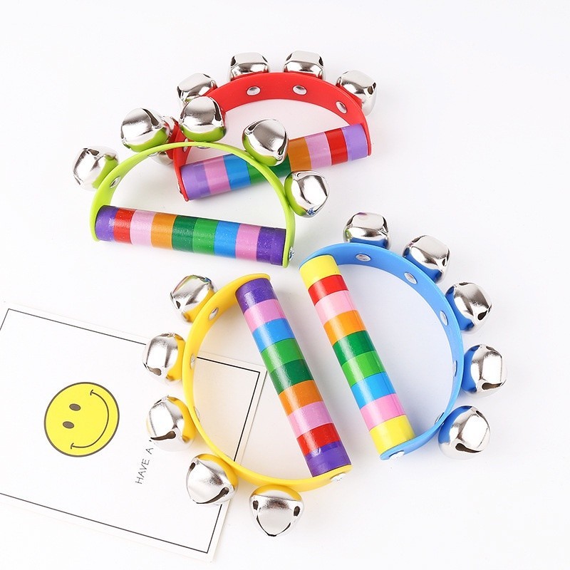 Handbell Hand Bells Jingle Bells Wood Handle Educational Musical ...