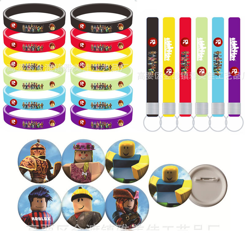 Roblox badge wristband keychain anime character jewelry children's ...