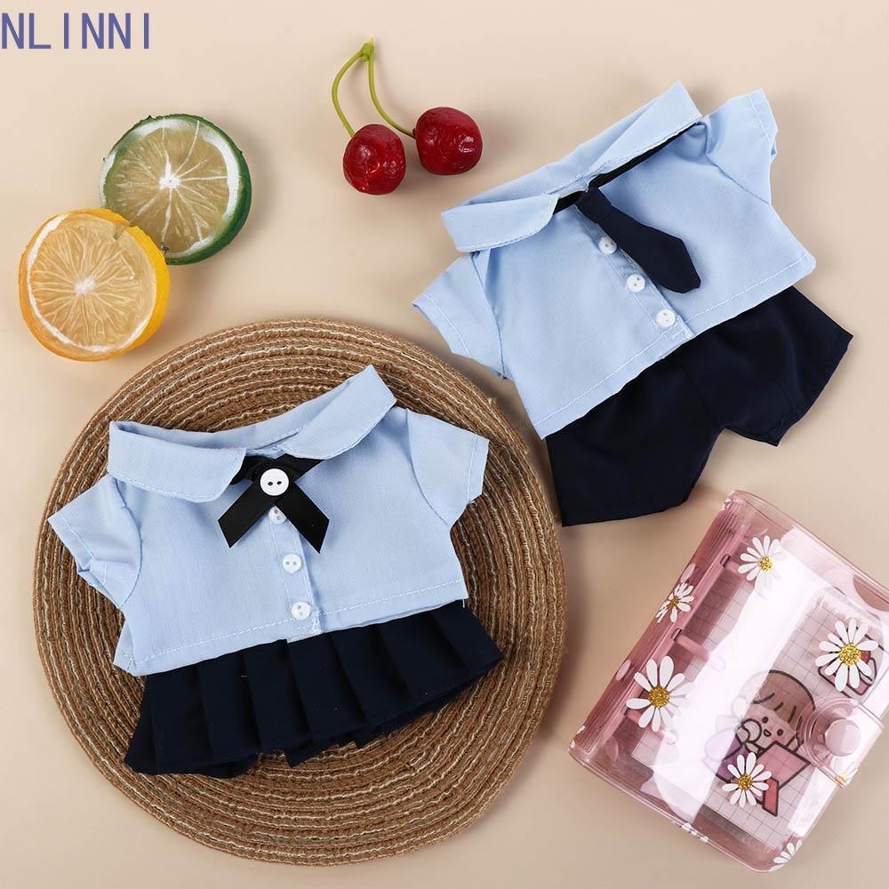 NLINNI Preppy Cotton Doll‘s Clothes, JK Uniform Plush Stuffed Idol ...