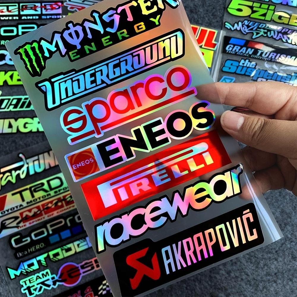 Laser Radium Limited SAFE ENEOS TRD Waterproof Sunscreen Car Sticker ...