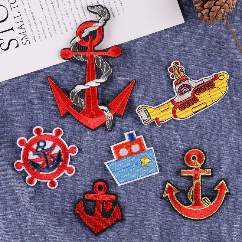 Pro Patch Store Sea Anchor Ships Series DIY Embroidery Patches for ...