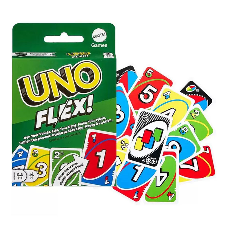 U N O Flex Card Game for Adults and Kids Where Cards Change Color When ...