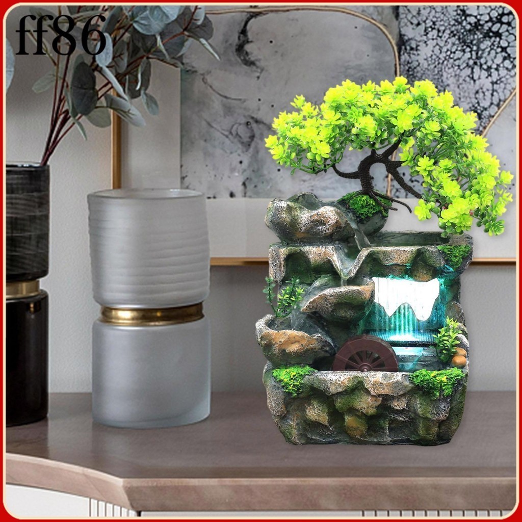 Elegant Indoor Water Fountains Crafts Table Rockery Waterfall Fountain ...