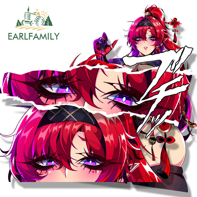 EARLFAMILY 13cm Gyaru YinLin Fanart Car Sticker Wuthering Waves Chibi ...