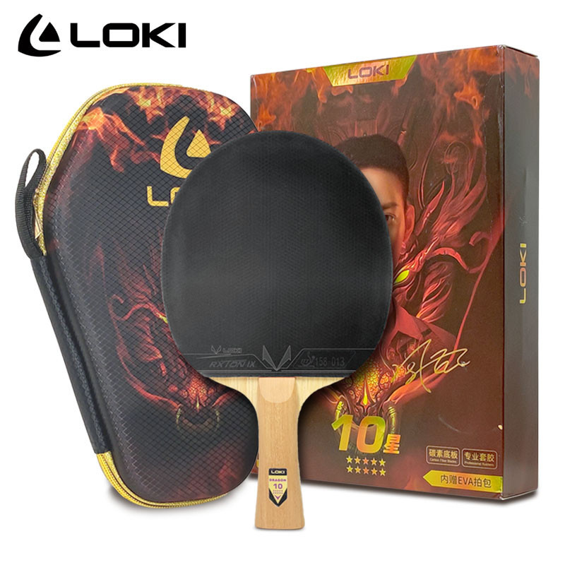 Original LOKI DRAGON Series 6/7/8/9/10 Stars Table Tennis Racket Professional Offensive Ping ...