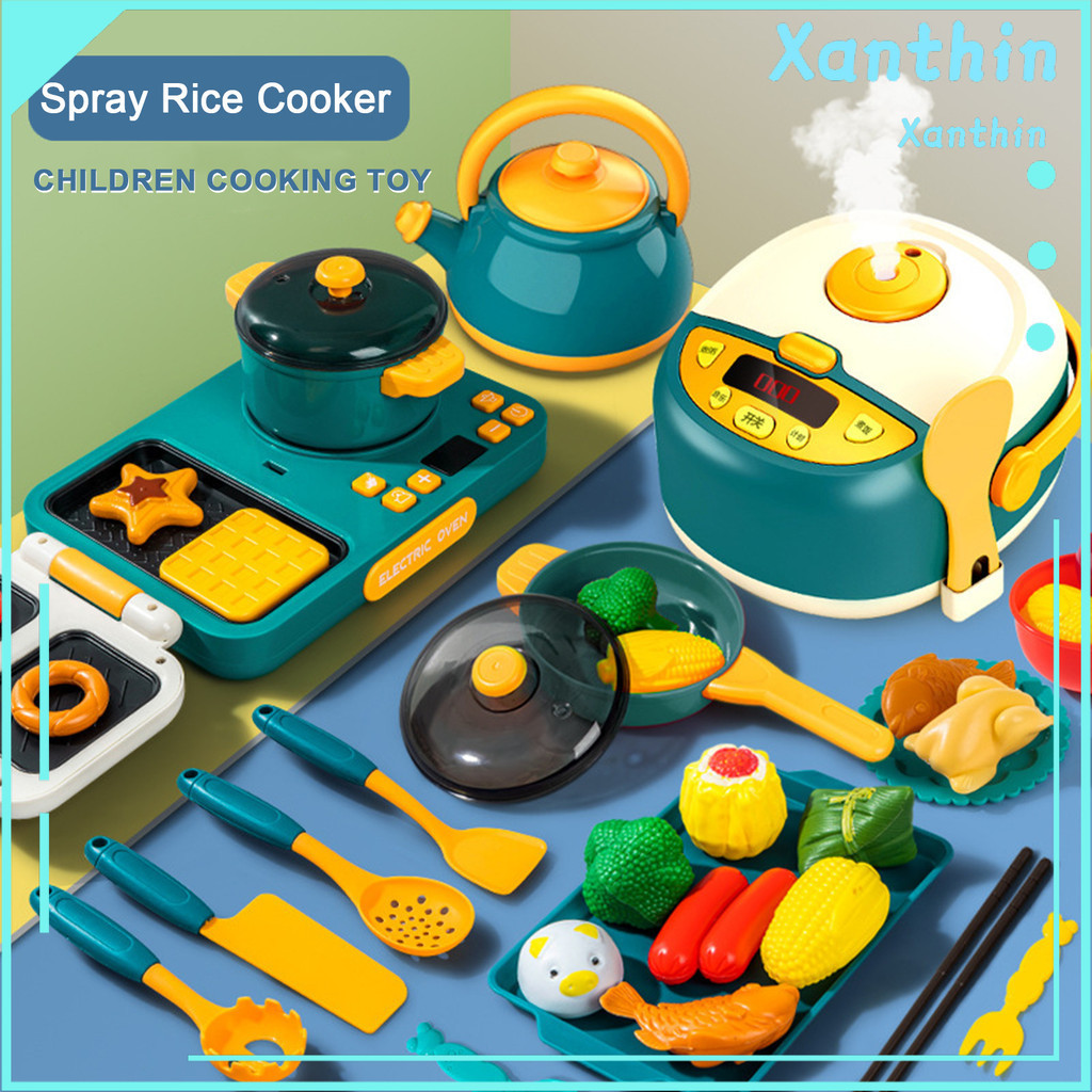[XAN] 1 Set Mini Kitchen Cooking Playset Electric Induction Cooker Toy ...