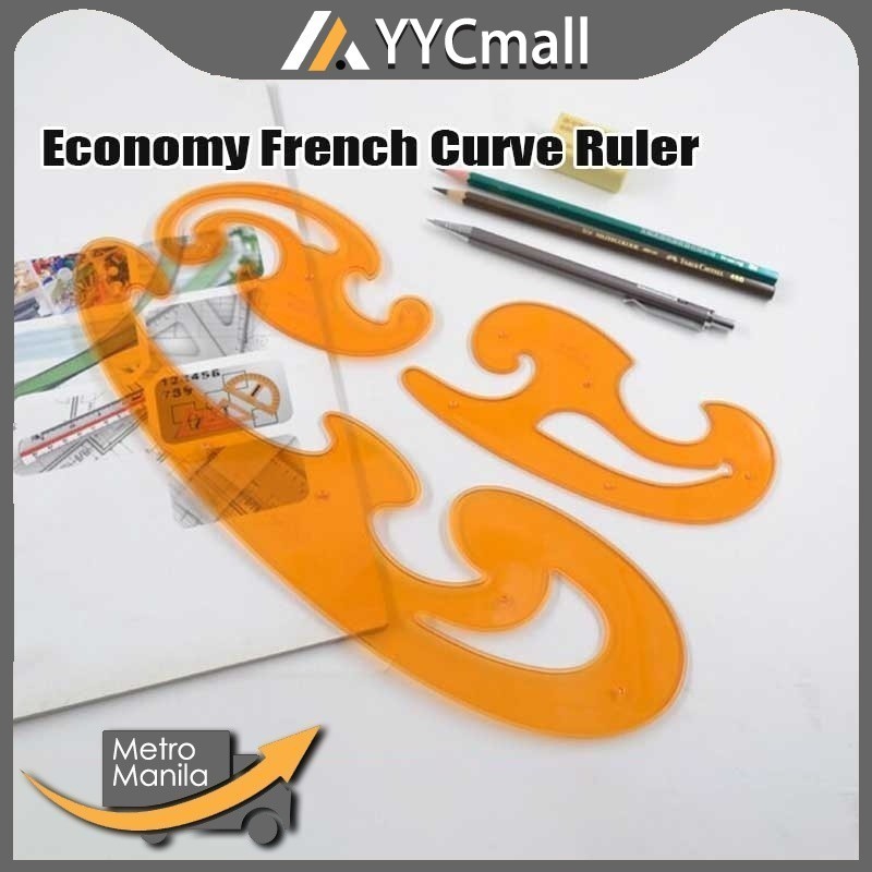 3Pcs Plastic French Curve Ruler Set Clothing Templates Ellipse ...