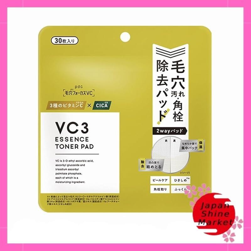 Pore-focused VC VC3 Toner Pads 30 sheets wipe-off lotion Vitamin c cica pores cicada skincare ...