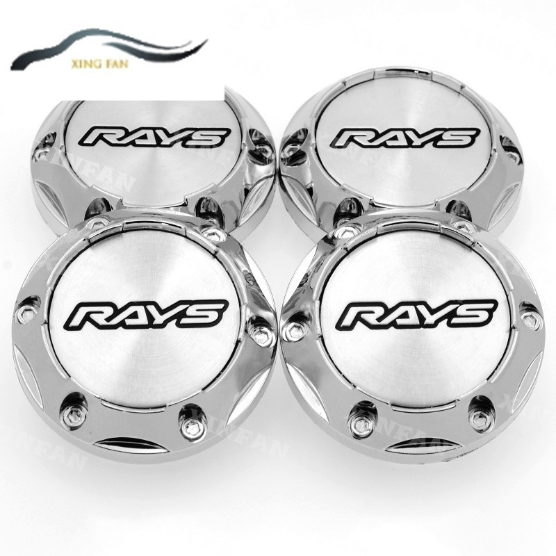 XF 64mm OD 56mm ID Volk Rays Wheel Center Cap Rays Japan Racing Wheels ...