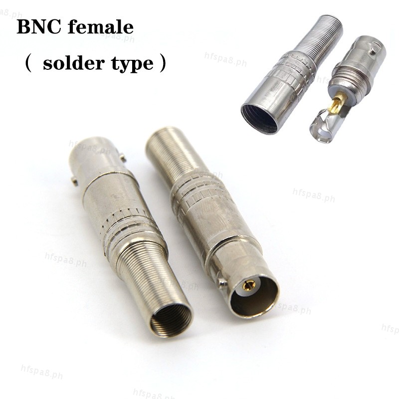 BNC Female Spring tail Cable Soldering for CCTV Video Monitor CONNECTOR ...