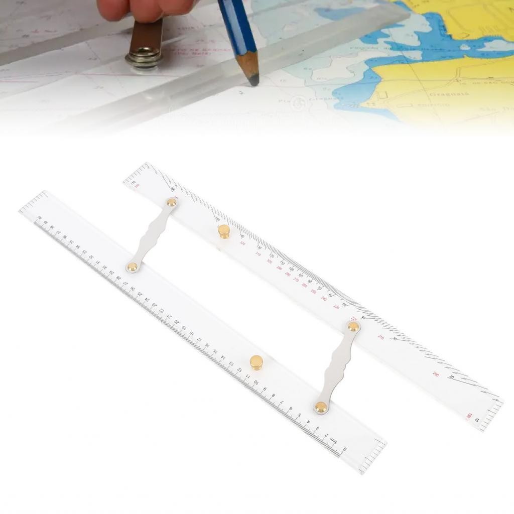 Rubikcube Marine Navigation Parallel Ruler 450MM with Clear Scales ...