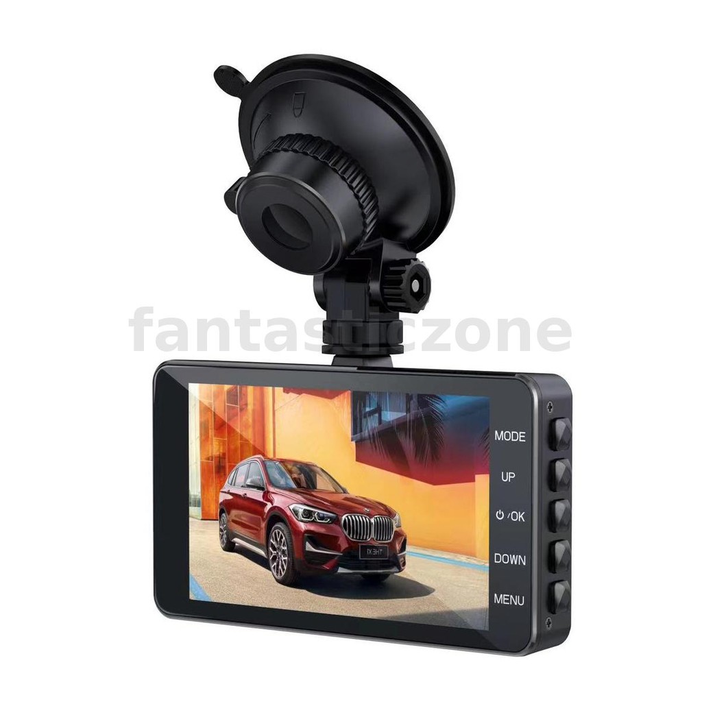 4-Inch IPS Touch Screen 3-Way 1920*1080P HD WiFi Car Dash Cam 170° View ...