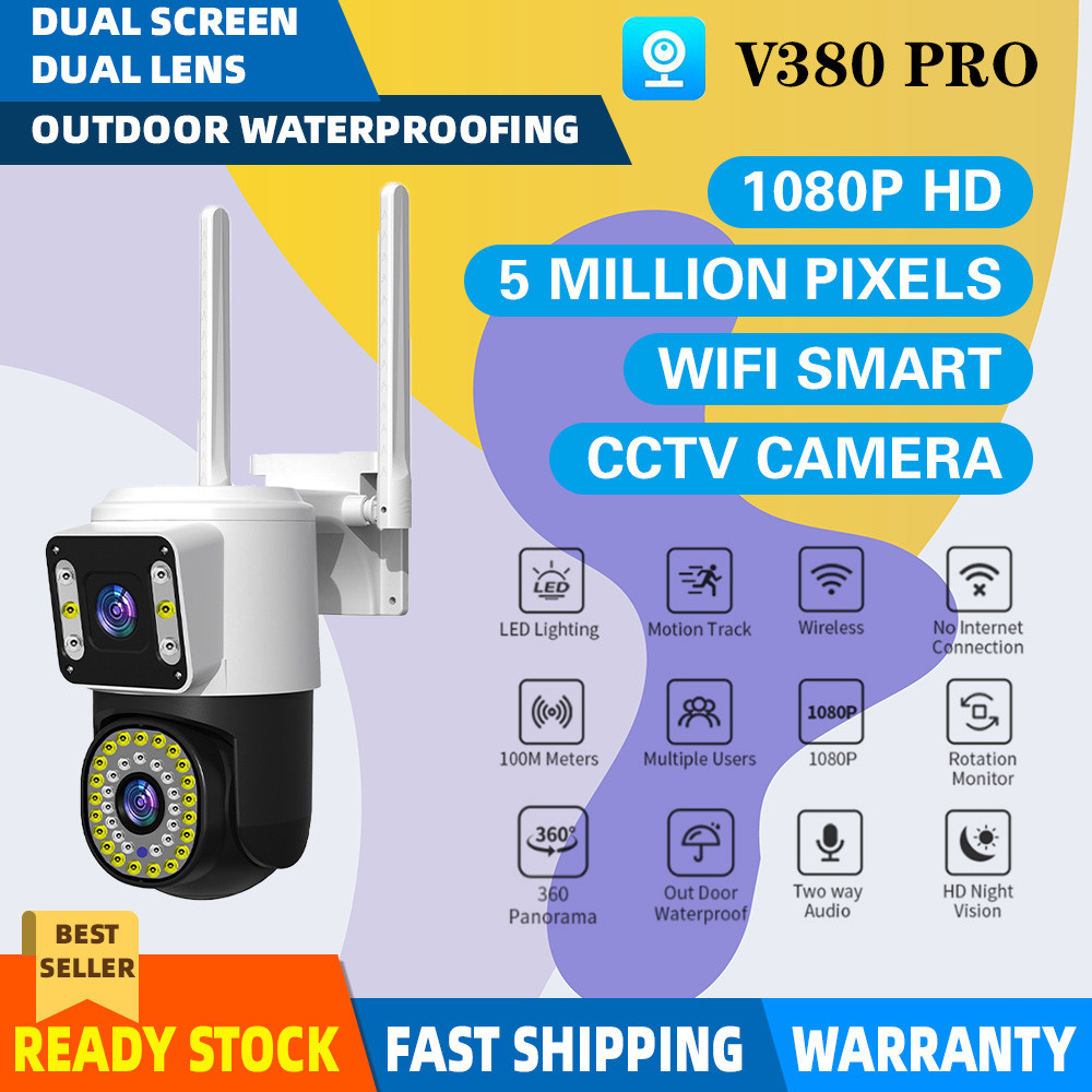 V360 Pro Dual Lens Security IP CCTV WIFI CCTV Camera 1080P Outdoor ...