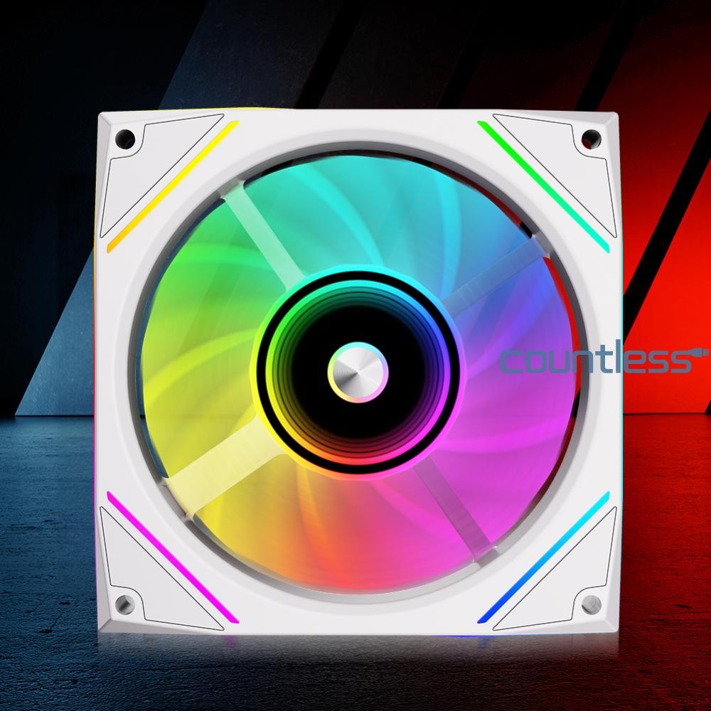 120mm ARGB CPU Fan 800-1800RPM 4pin PWM Silent Computer Fan 12V Large ...