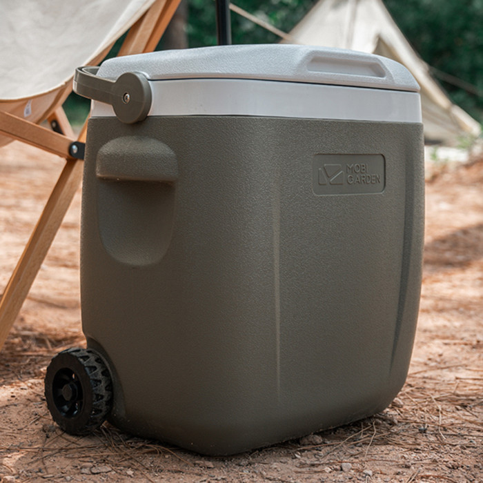 MOBI GARDEN Trolley Cooler Box 26L Cooler Box with Wheels Large ...